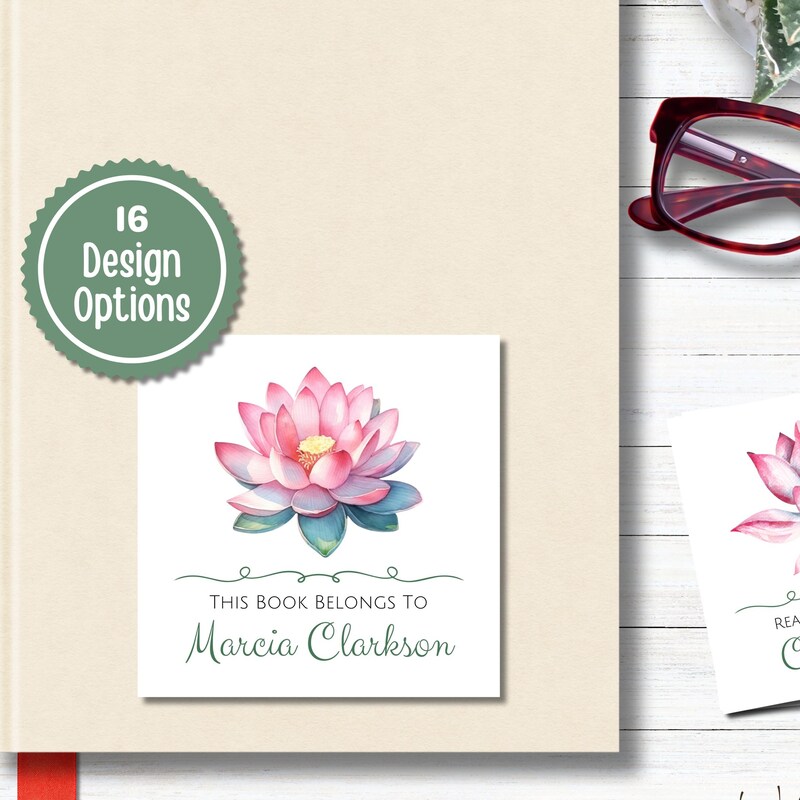 Flower Book Plate - Etsy