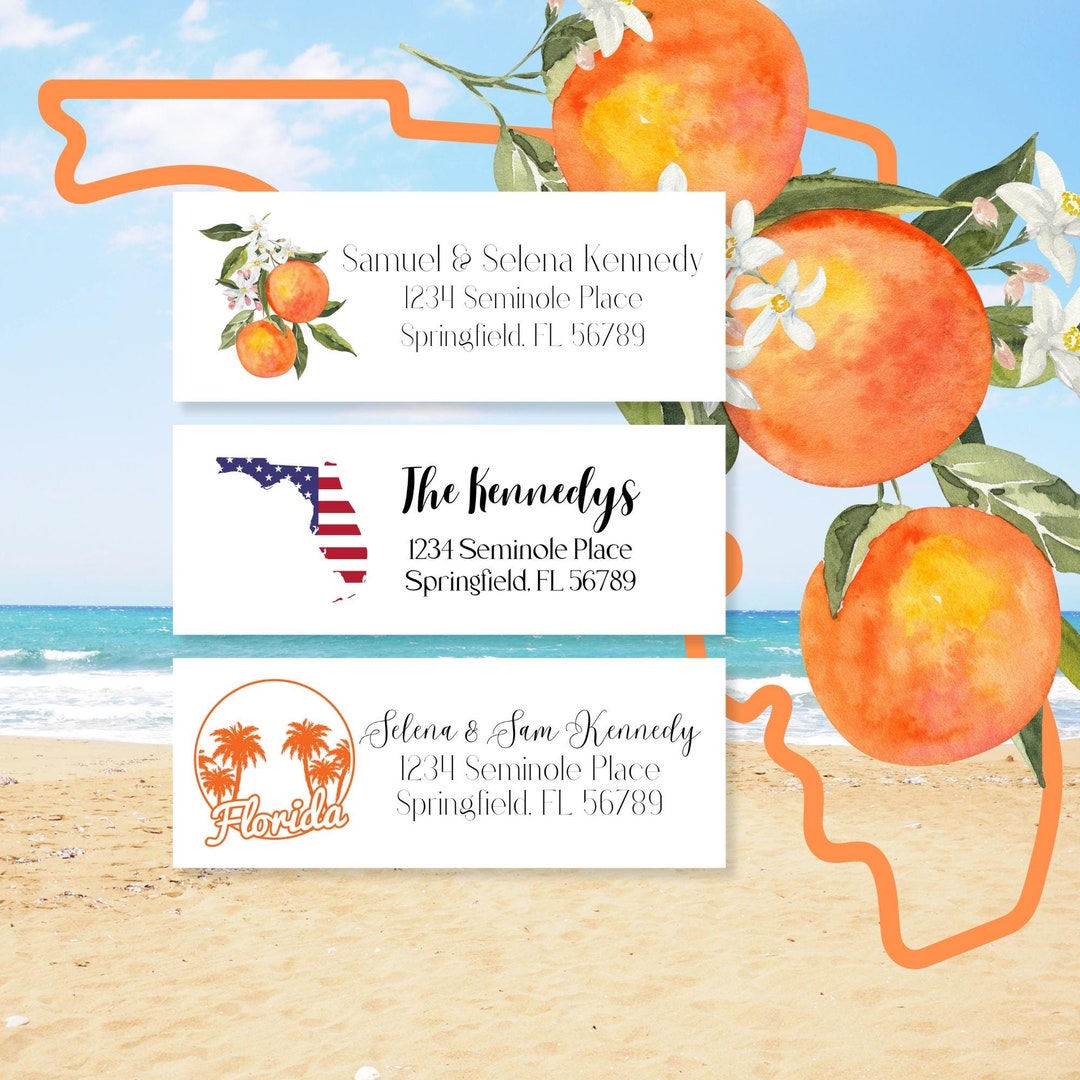 Florida State Mailing Labels | Sunshine State Mailing Labels | Florida ...