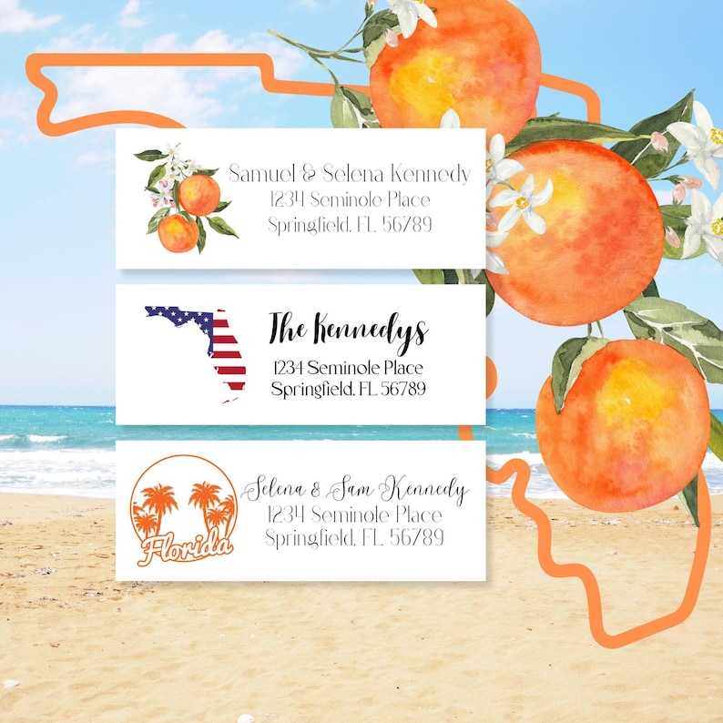 Florida State Mailing Labels | Sunshine State Mailing Labels | Florida ...