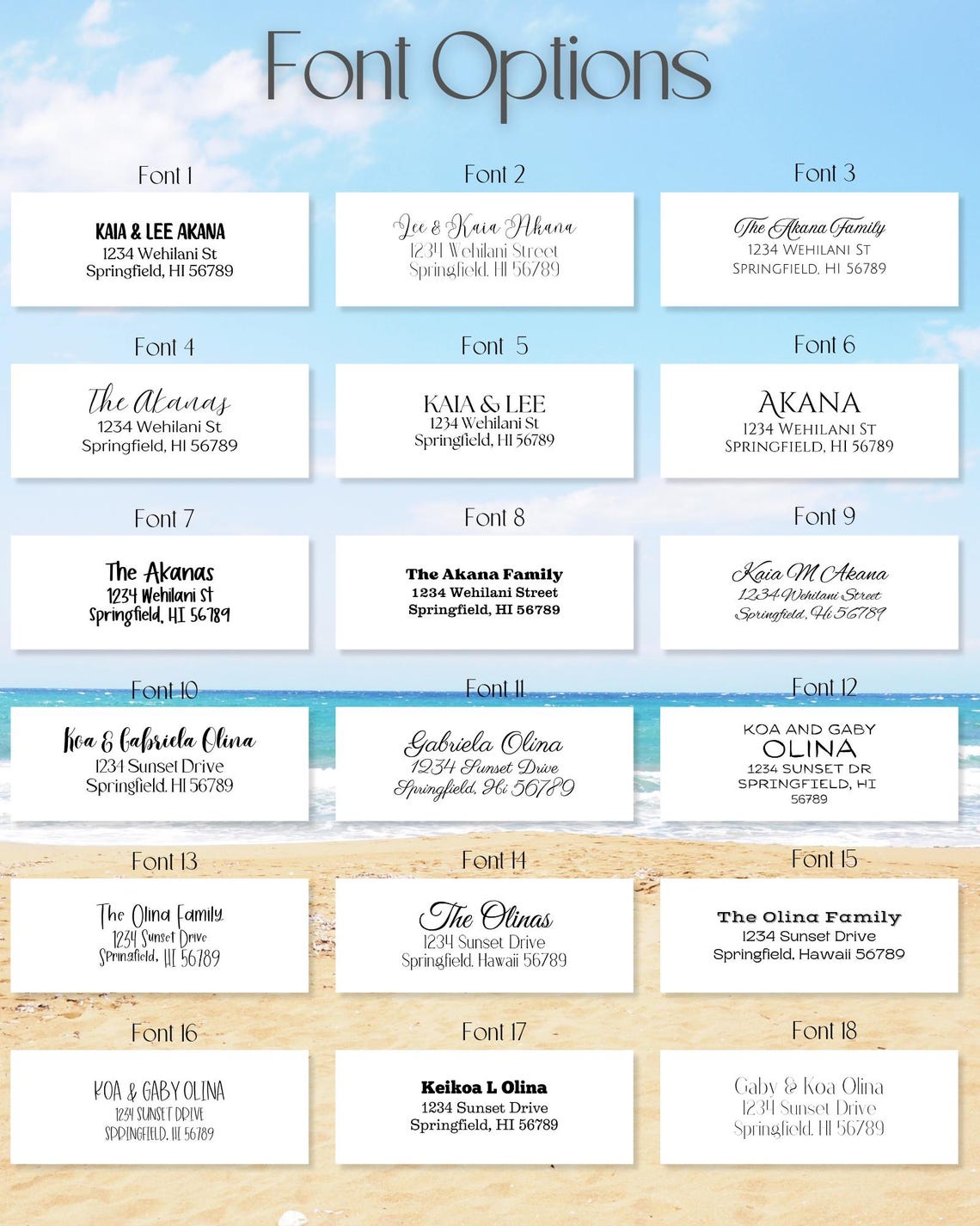 Hawaii State Mailing Labels | Aloha State Mailing Labels | Hawaii ...