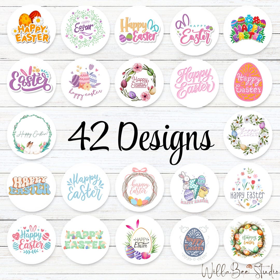 Easter Stickers | Easter Labels | Easter Envelope Seal | Easter ...