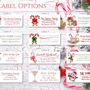 Christmas Labels | Holiday Labels | Mailing Labels | Return Address ...