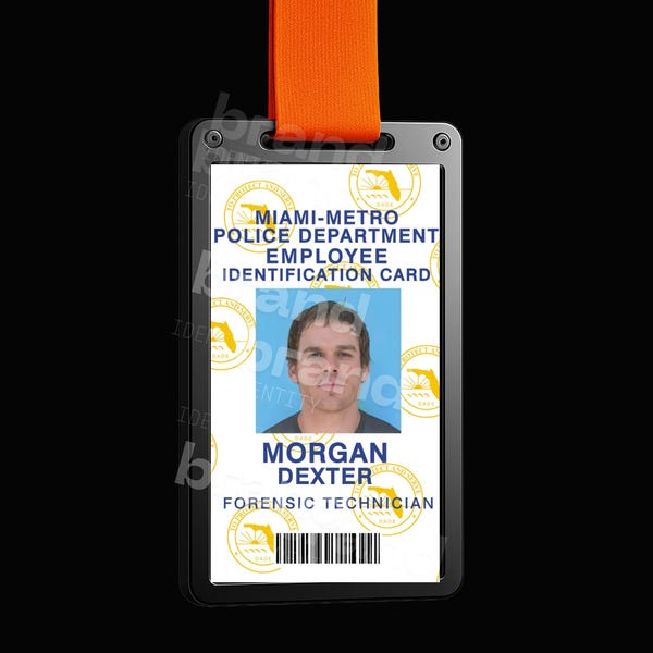 Dexter Morgan Id Badge - Etsy