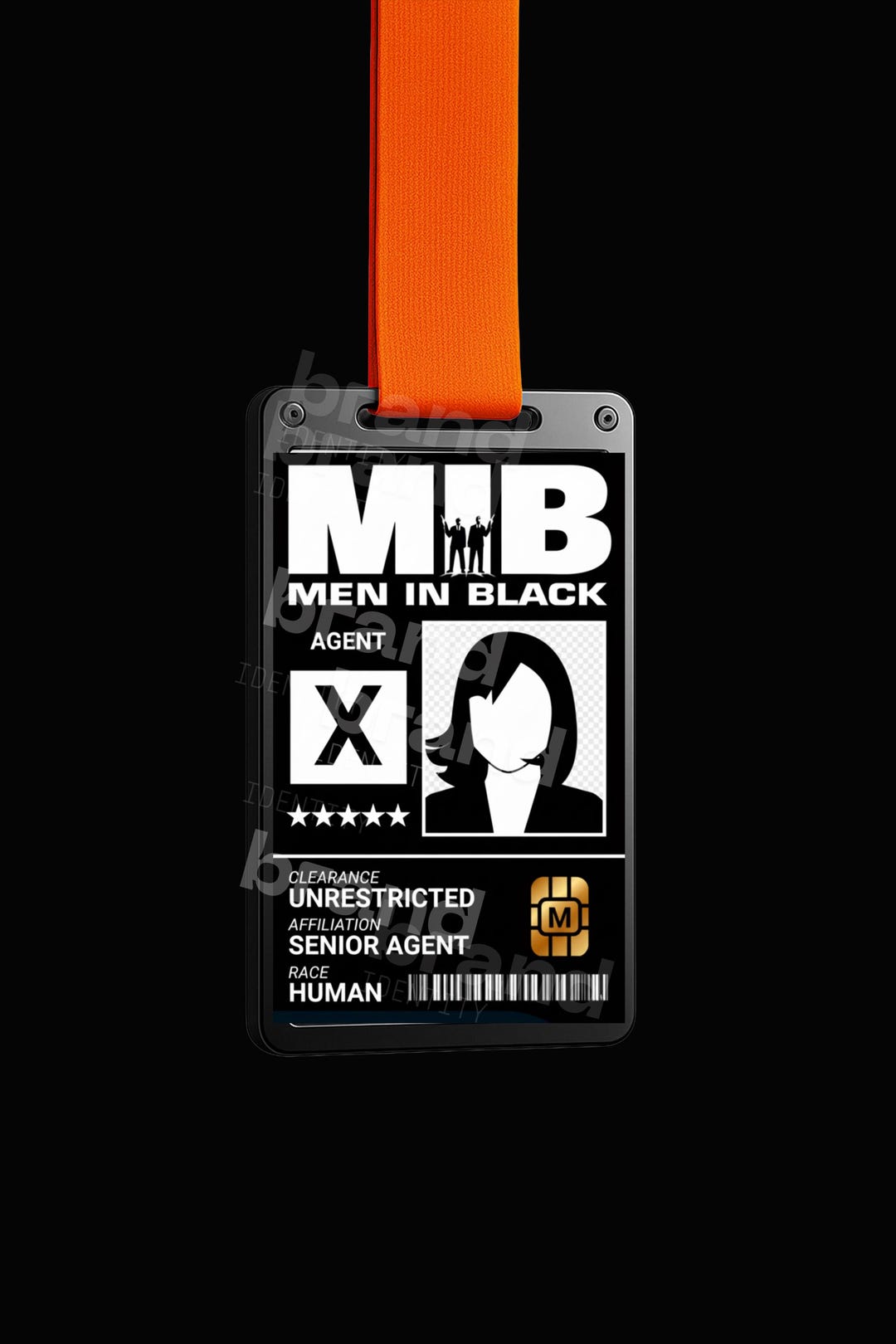Custom Men in Black Badge | Movie Costume ID, MIB Cosplay Employee Pass ...
