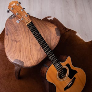 Handmade Solid Walnut Guitar Pick Stool: Maloof Style - Etsy