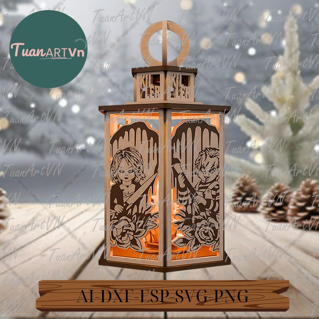 Horror Lantern,lantern Svg,halloween Decor, Horror Character Candle ...