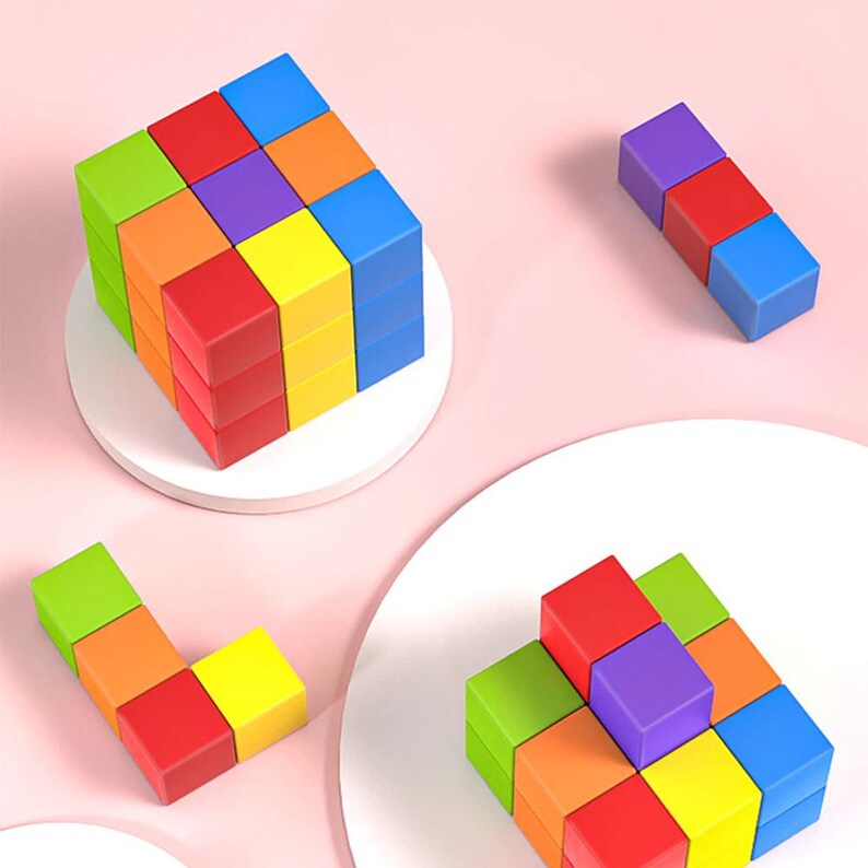 100-piece Wooden Puzzle Set for Kids Enhancing Intelligence and Shape ...