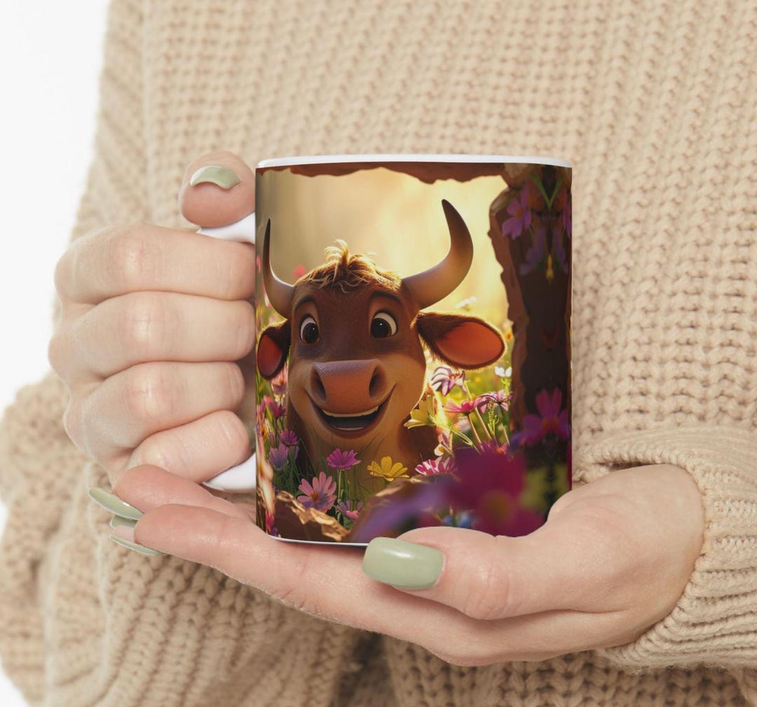 Animal Mug Cute Zoo Wildlife Coffee Cup, Unique Safari Animal Tea Mug ...