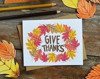 Happy Fall Give Thanks Hello Autumn Set of FOUR seasonal | Etsy