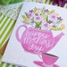 Happy Mother's Day, Mother's Day Card Floral, Teapot Bouquet, Mama, Mom ...