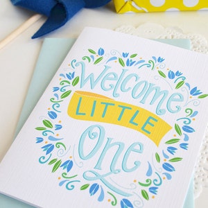 Welcome Little One, Baby Shower, Baby Gift, Baby Boy, Gender Neutral ...