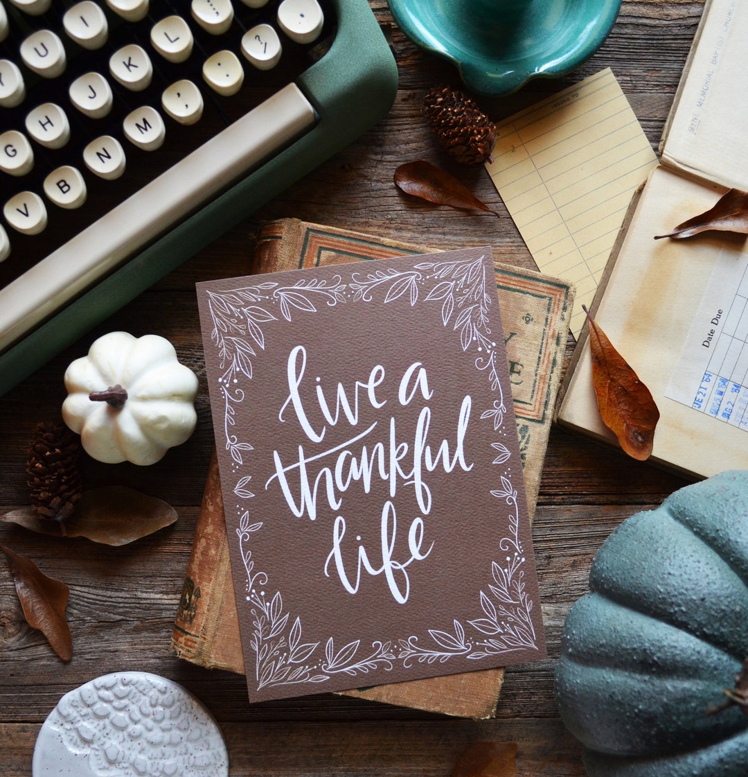 ON SALE Live a Thankful Life, Fall is my favorite, Happy Fall, Hello ...