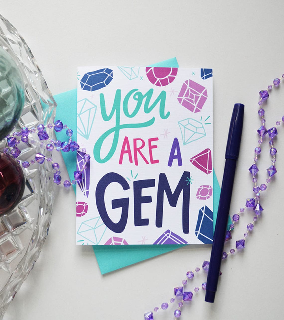 You Are A Gem Thanks Thank You Gems Jewels Illustration - Etsy