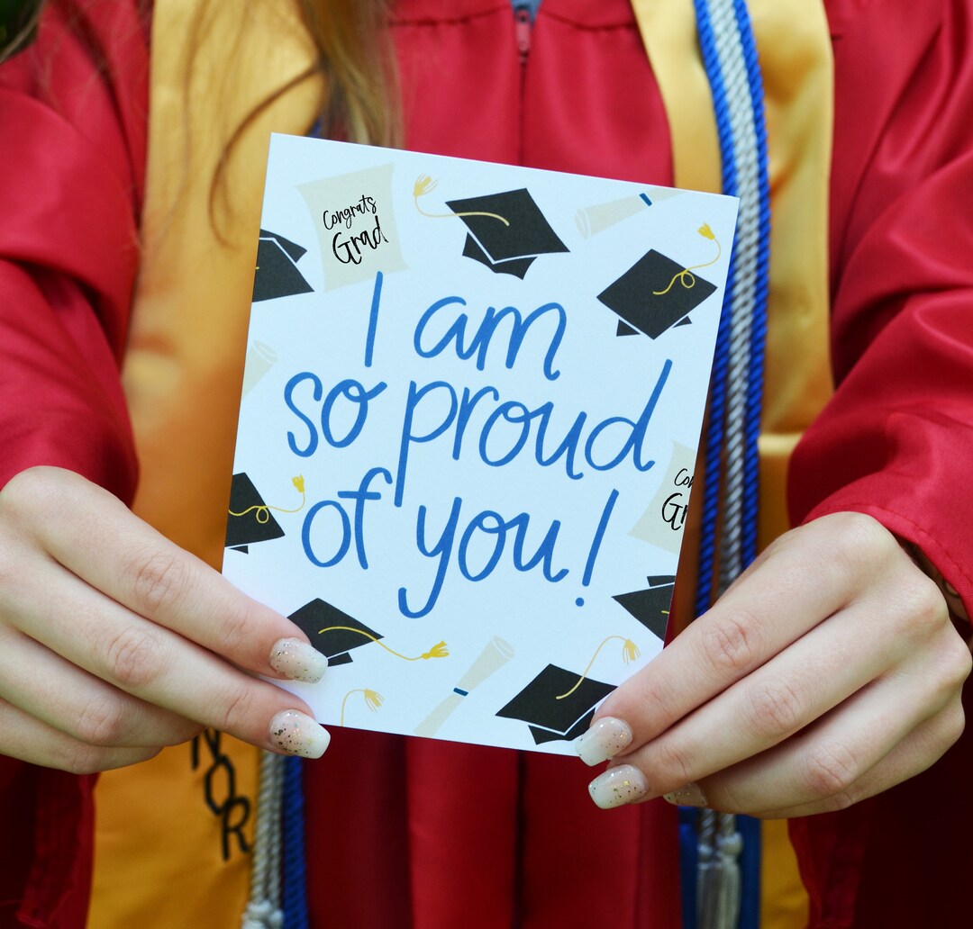 I Am so Proud of You, Grad You Did It, Graduation Card, Class of 2024 ...