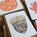 Colorful Fall Note Card Set, Thankful, Happy Fall, Hello Autumn ...