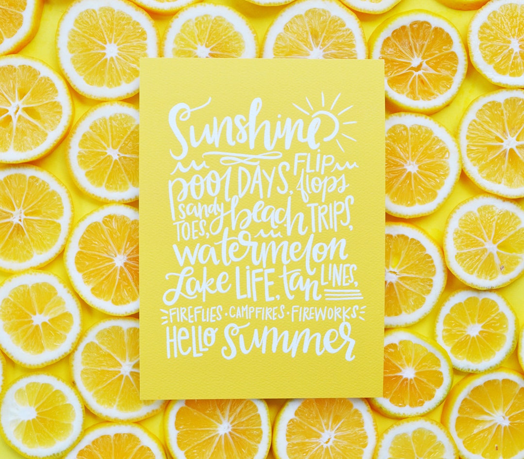 Hello Summer, Yellow, Summer Vibes, Sunshine, Ocean, Lake, Beach, Pool ...