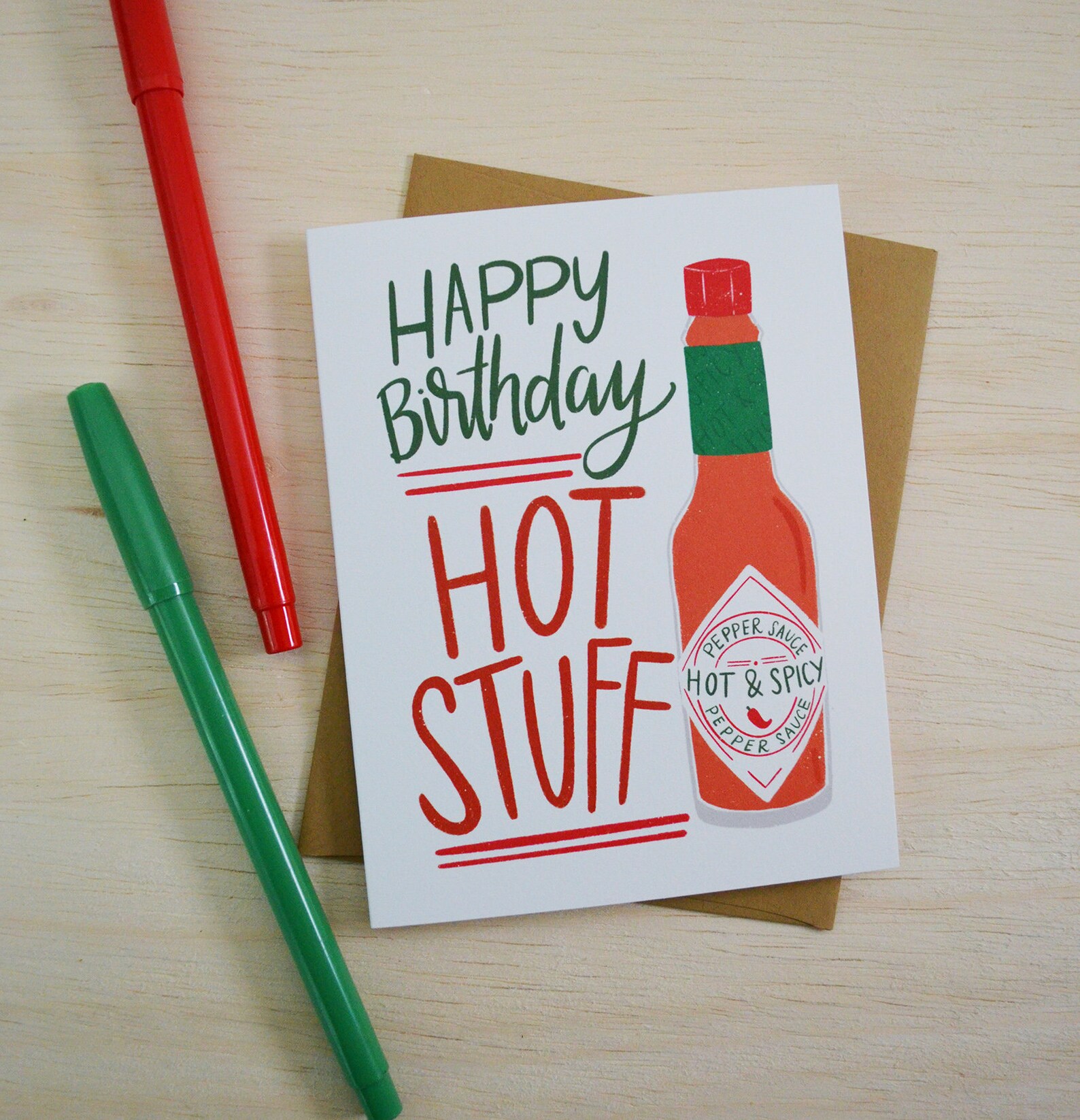 Happy Birthday Hot Stuff Funny Birthday Card Celebrate | Etsy