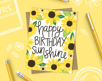 You Are My Sunshine Card - Etsy