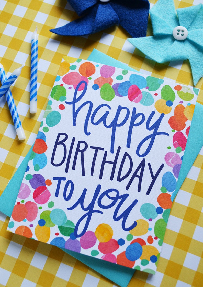 Happy Birthday To You Card Birthday Card Stationery | Etsy