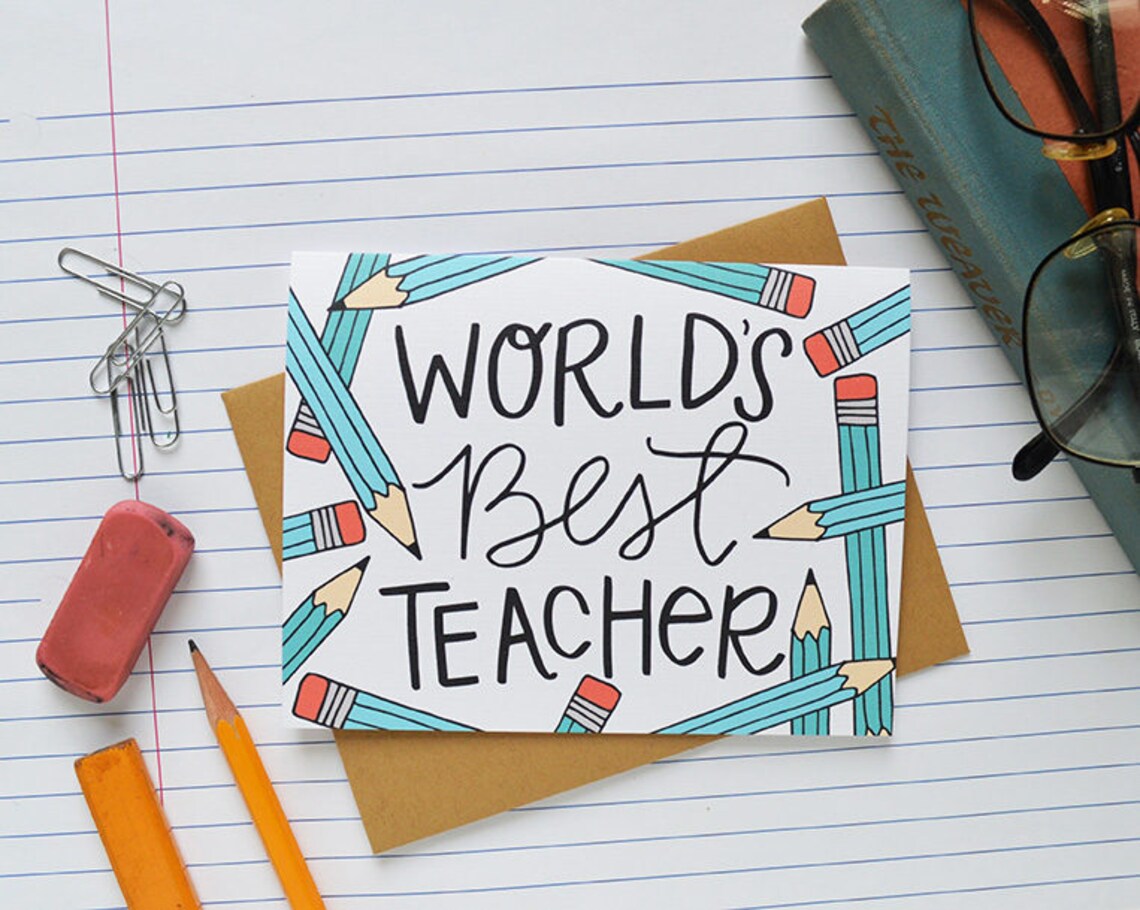 World's Best Teacher Teacher Appreciation Thankful for | Etsy