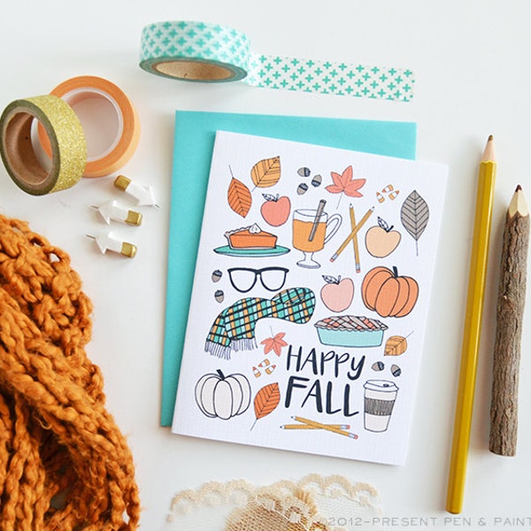 Hand Drawn Notecards - Etsy