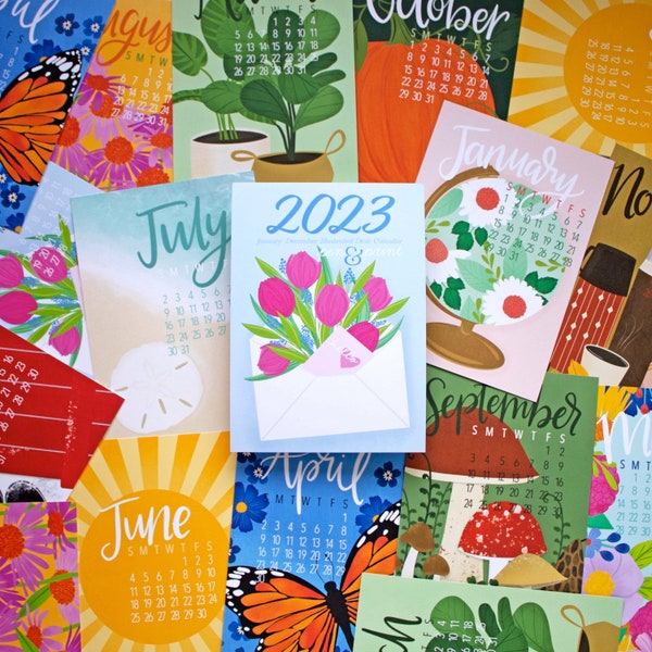 Whimsical Calendar - Etsy