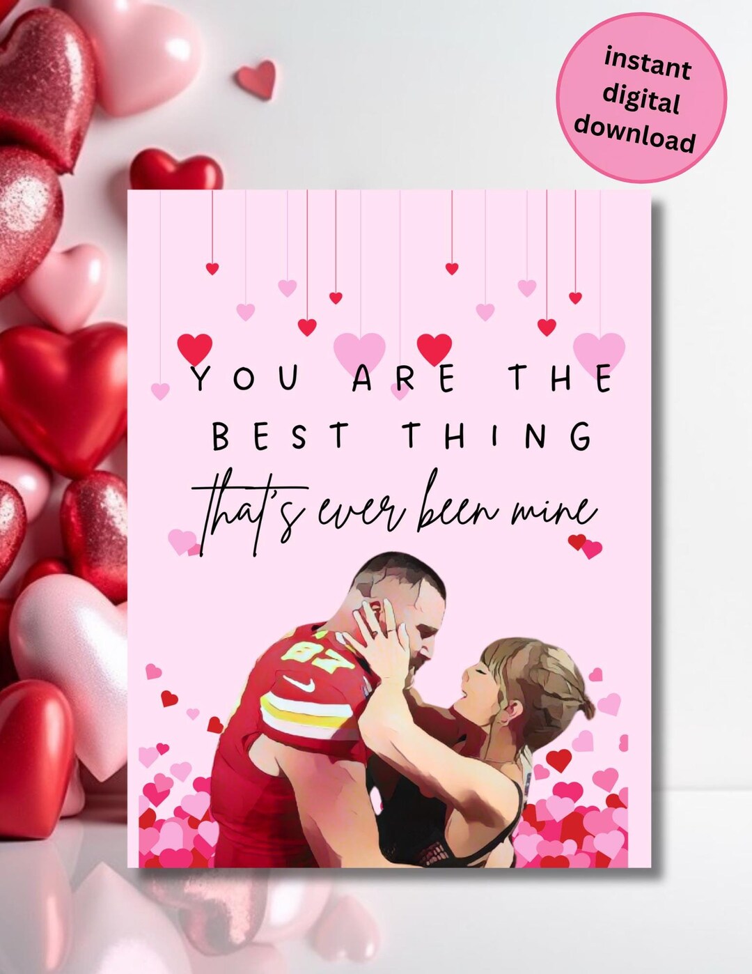Taylor Swift Travis Kelce Valentine's Day Card You Are the Best Thing ...