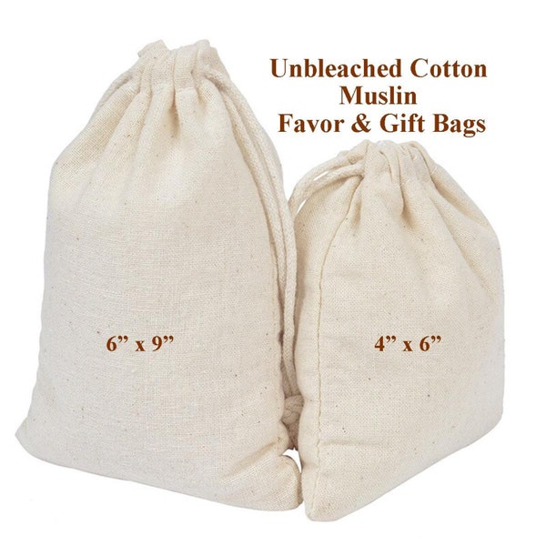 4x6 Muslin Bags - Etsy