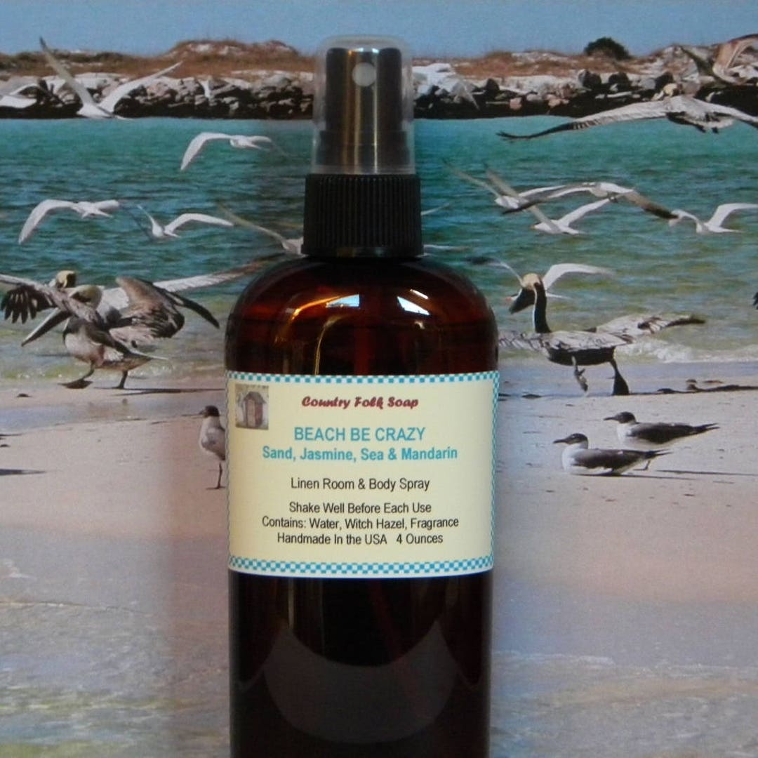 BEACH BE CRAZY Body Spray Sand, Jasmine, Sea & Mandarin, Natural Body ...