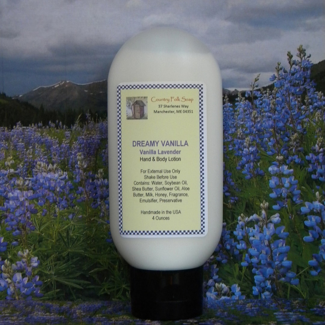 Dreamy Vanilla Lavender Lotion: Handmade Moisturizing Lotion - Etsy