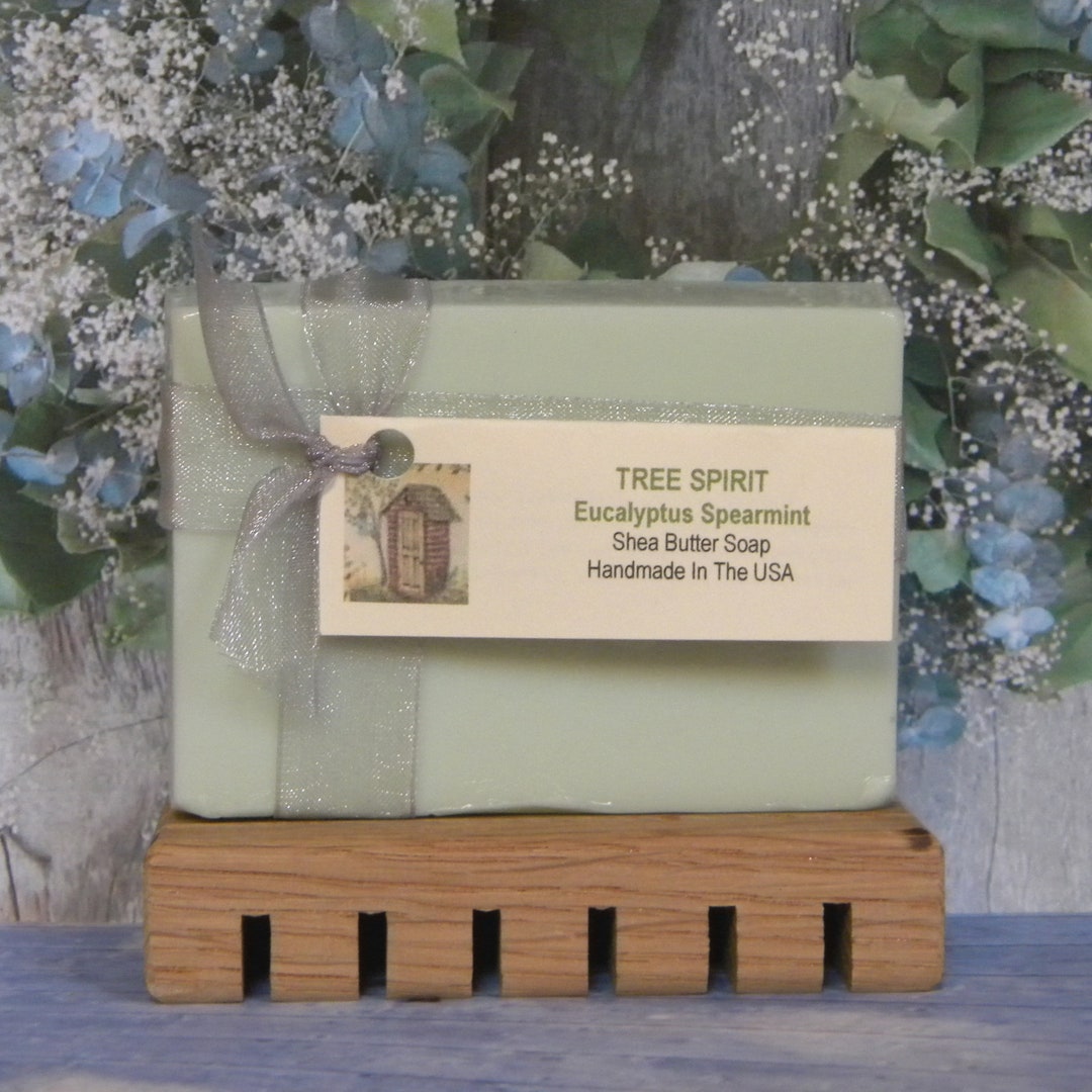 TREE SPIRIT Eucalyptus Spearmint Aromatherapy Soap Handmade Vegan ...