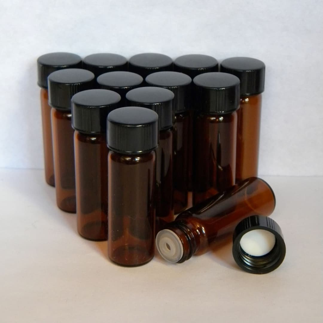Amber Glass Sample Vials: 1 Dram Travel Bottles With Orifice Reducer - Etsy
