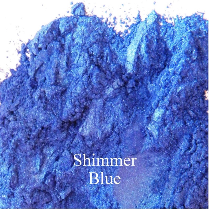 Blue Mica Pigment Powder 1 Oz or 4 Oz Cosmetic Supplies Blue | Etsy