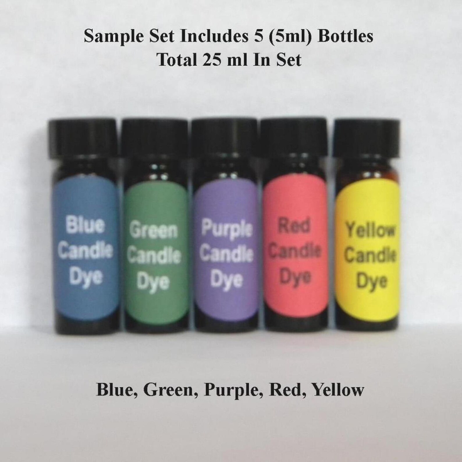 Candle Wax Dye 1 Oz Liquid Candle Color Sample Set Black - Etsy