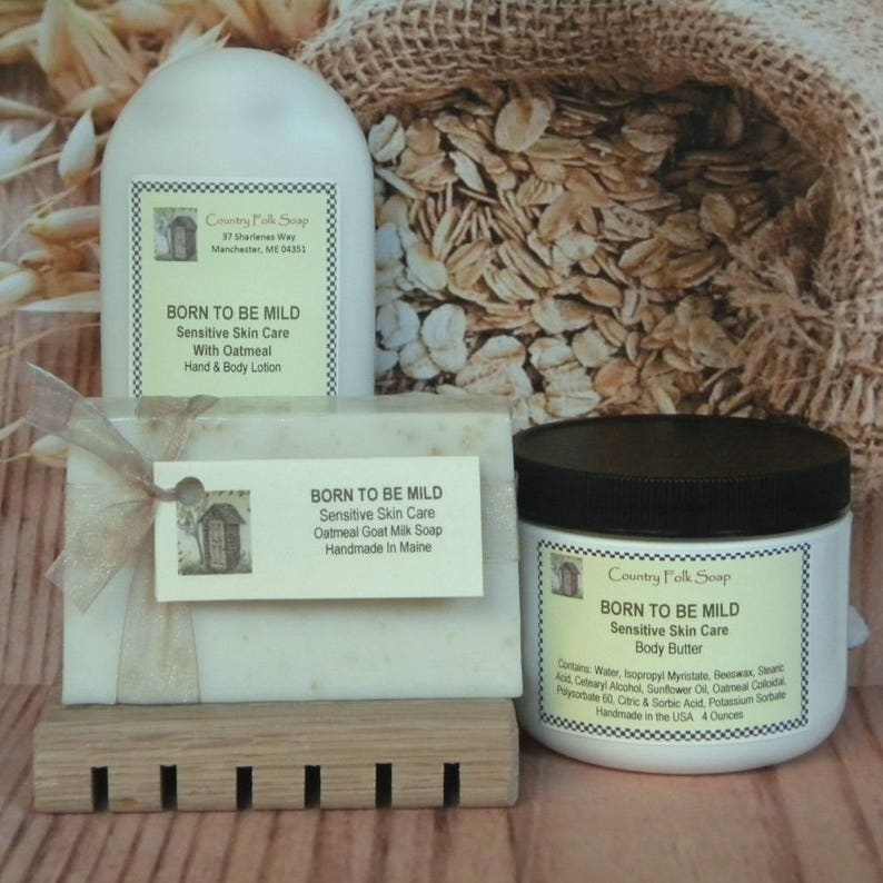Oatmeal Body Butter BORN To Be MILD Hypoallergenic Body | Etsy
