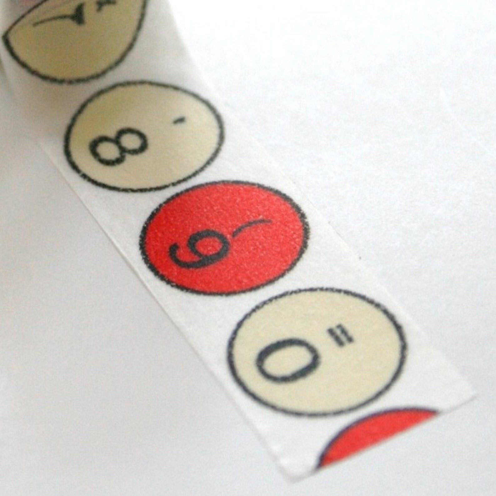 Washi Tape 15mm Red Typewriter Keys Deco Paper Tape No. - Etsy