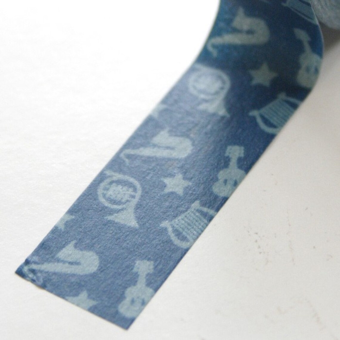 Washi Tape 15mm Light Blue Musical Instruments on Medium - Etsy