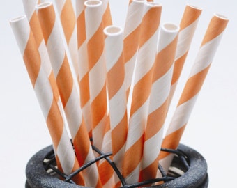 Peach Paper Straws | Etsy