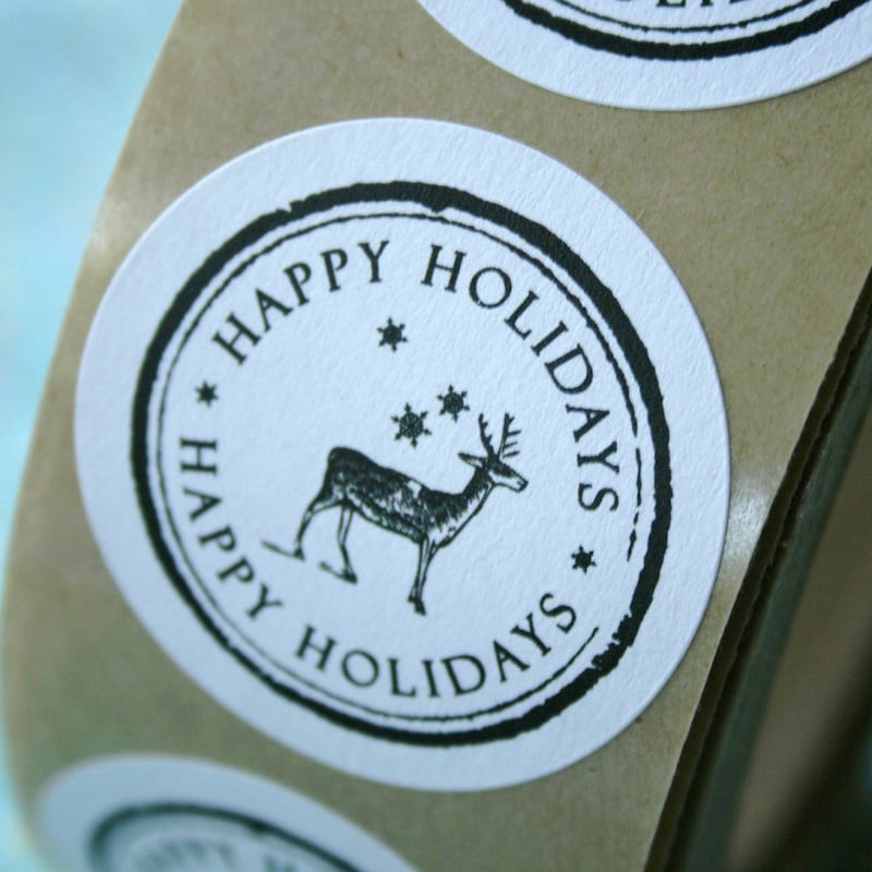 Holiday Sticker - Etsy