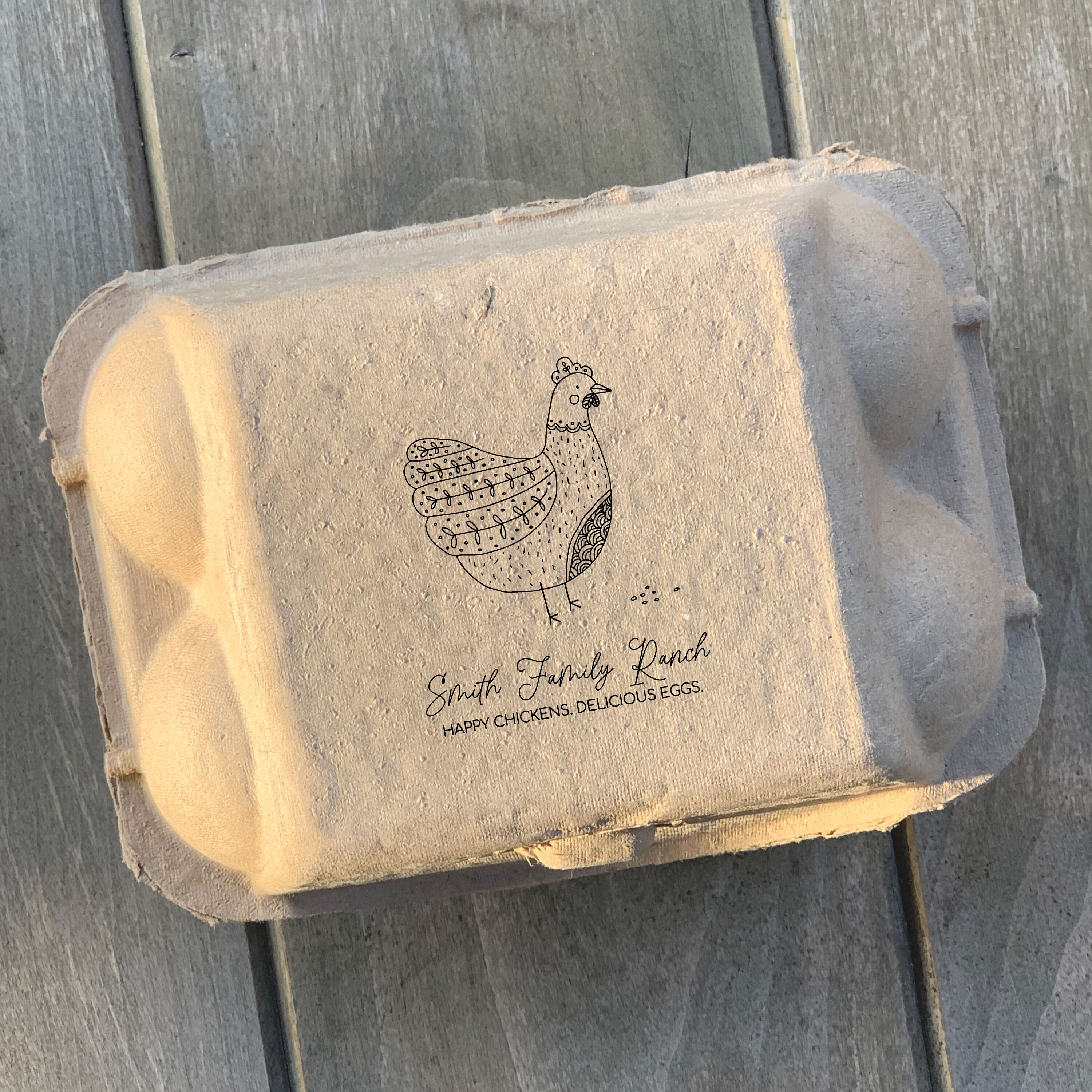 Printed Egg Cartons - Natural or Multi Color - Heavy Pulp 6-egg ...