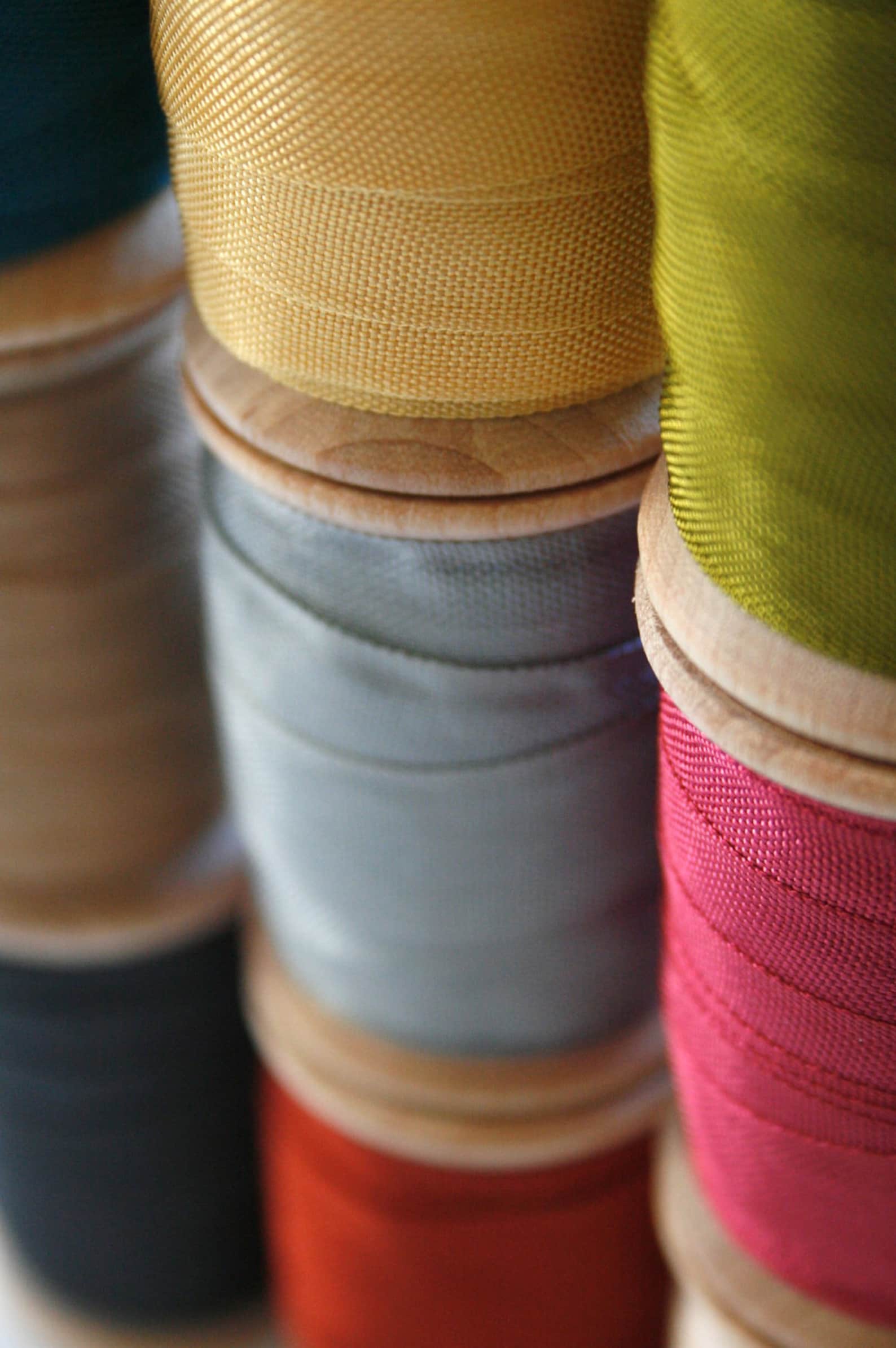 Rayon Binding Tape - 1/2 Inch Wide - 10 Yds Tropic Wine on Wooden Spool ...
