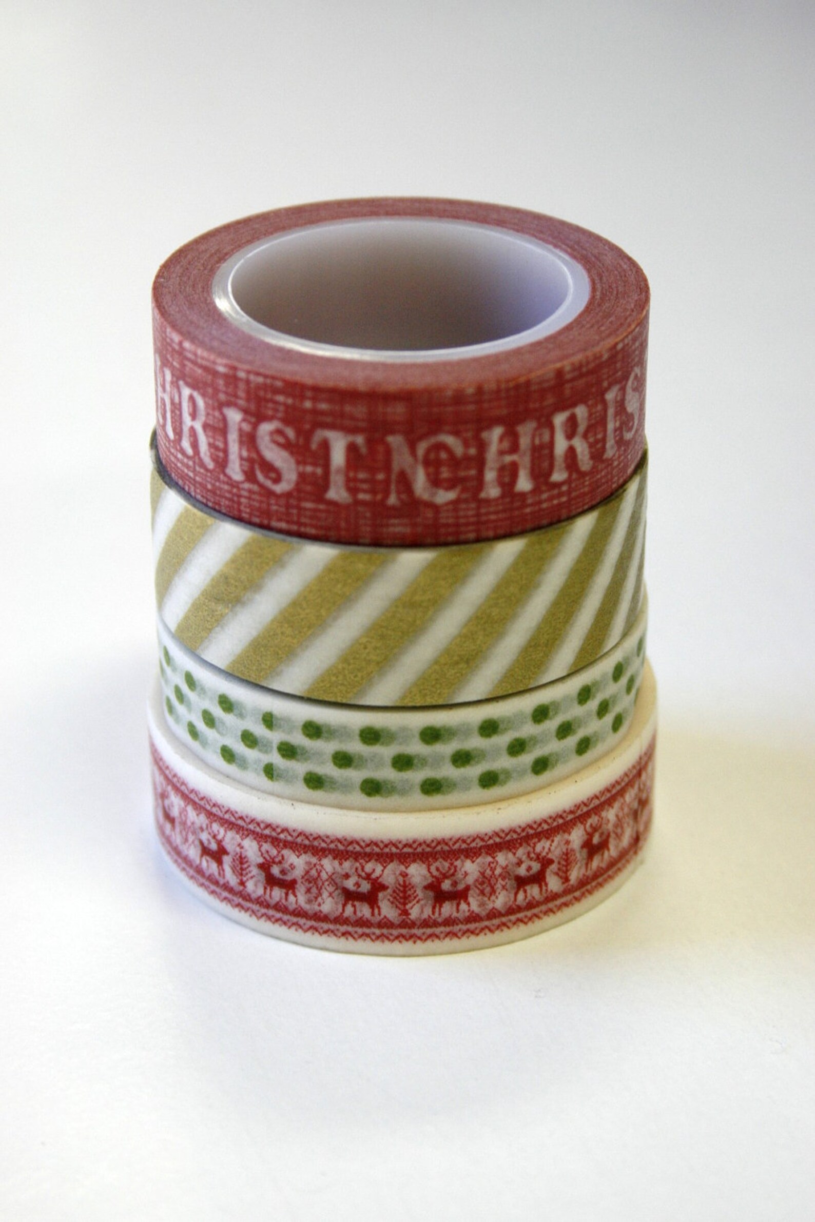 Washi Tape 15mm MERRY CHRISTMAS on Red Deco Paper Tape - Etsy
