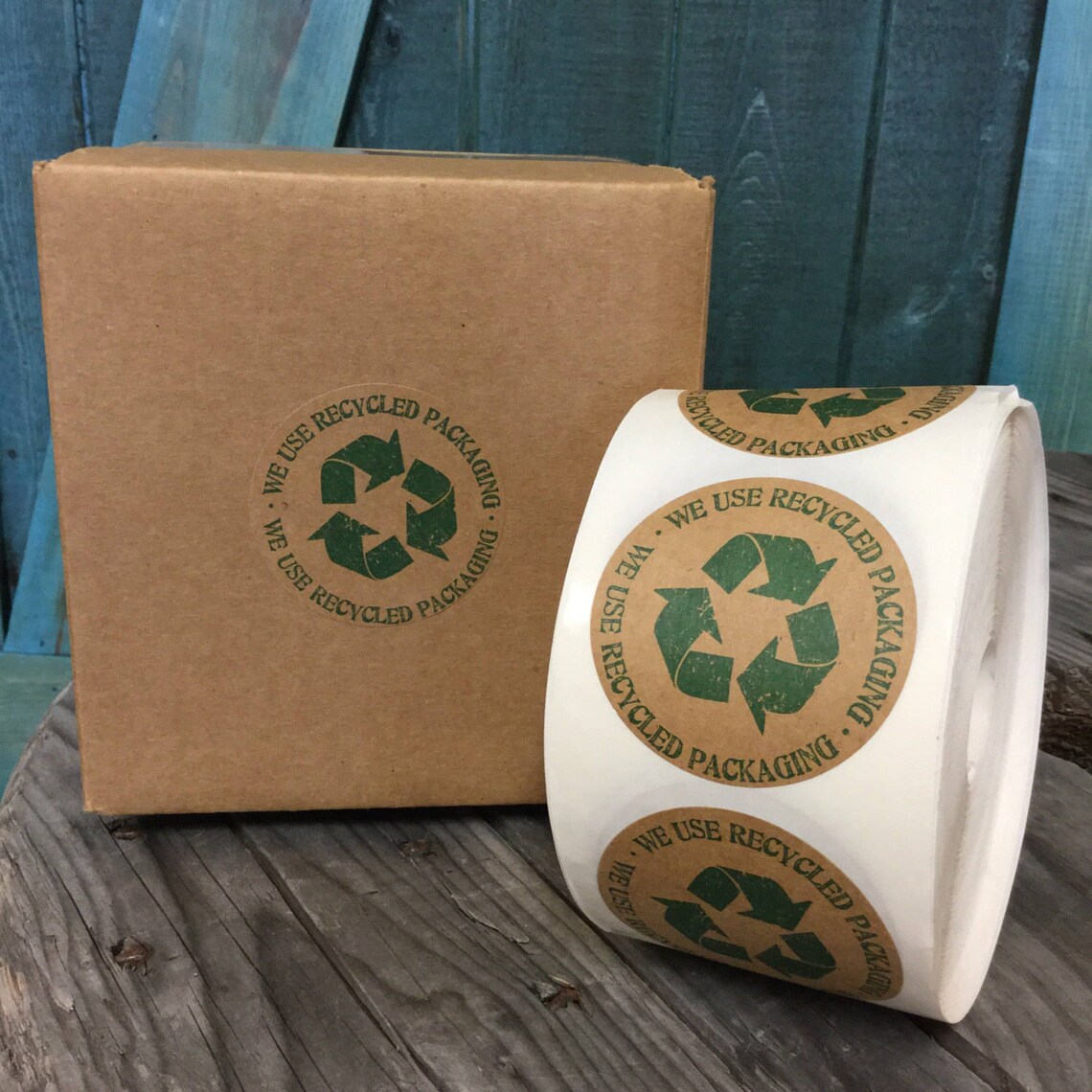 Free U.S. Shipping Recycled Packaging Sticker Let - Etsy