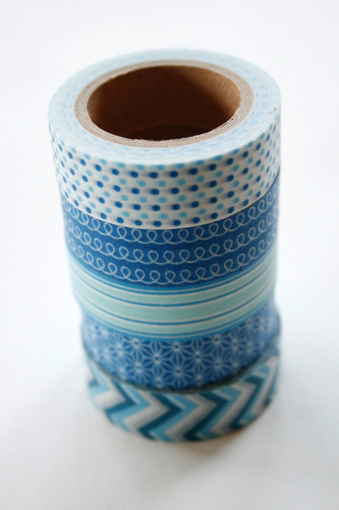 Washi Tape 15mm Overlapping Circles on Navy Deco Paper - Etsy