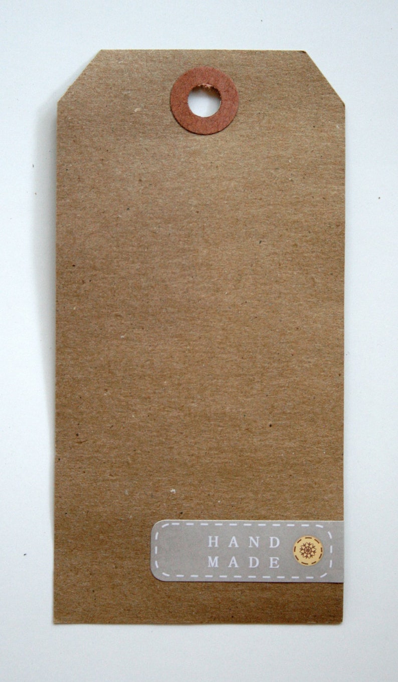 Set of 24 Packaging Stickers or Labels Brick Color | Etsy