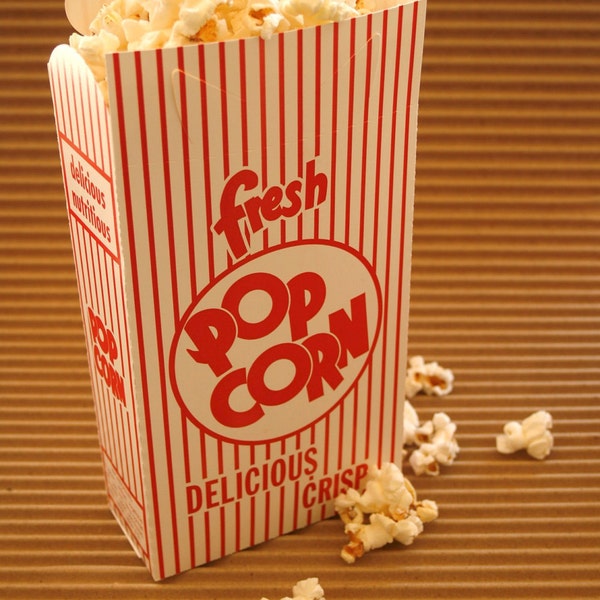 Stripe Popcorn Boxes - Etsy