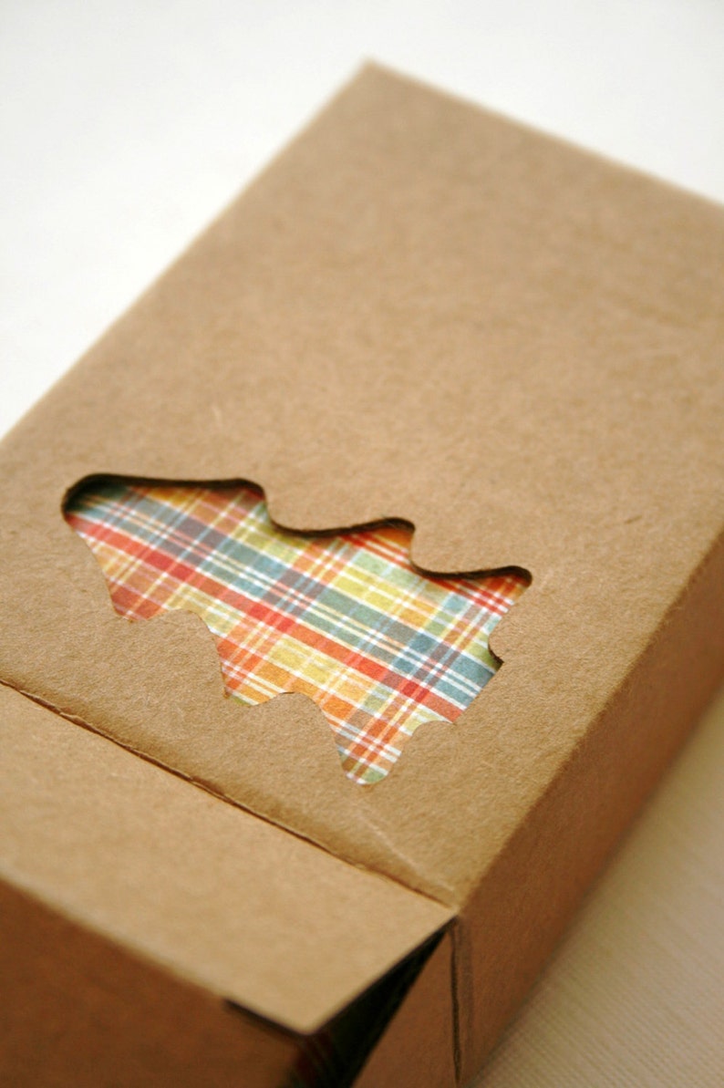 Heavy Kraft Cardboard Boxes Set of 6 - Tree Cut Out - Perfect Size for ...