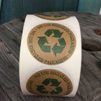 Please Recycle Me Recyclable Paper Stickers - Etsy UK