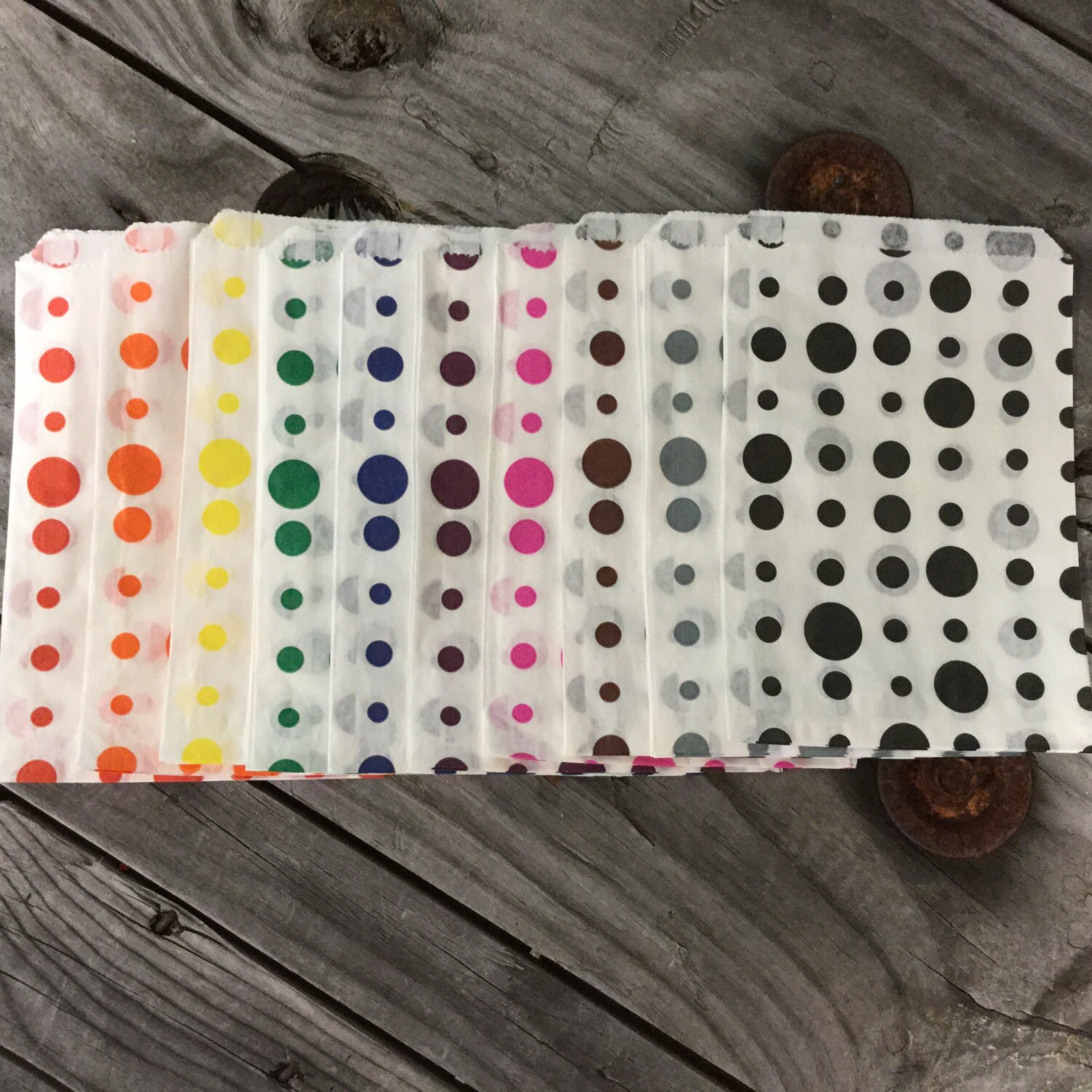 50% OFF Set of 25 Traditional Polka Dot Sweet Shop Paper - Etsy