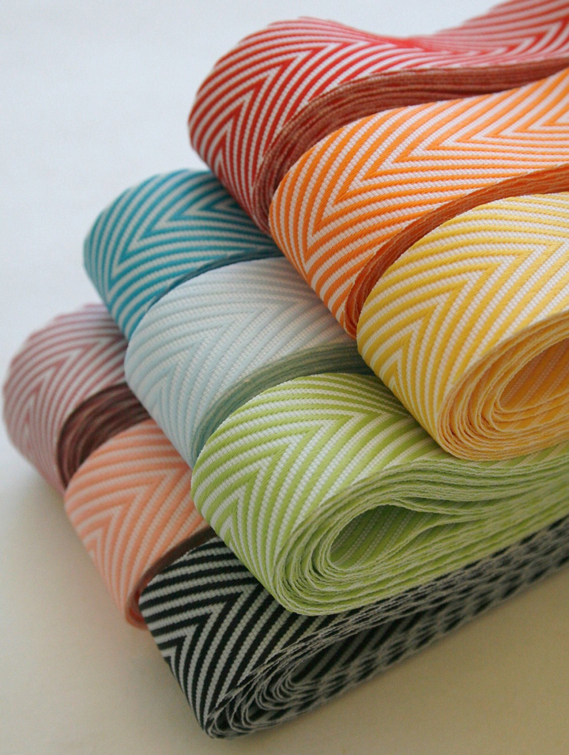 Chevron Twill Herringbone Ribbon - 3/4 Inch Width - All Nine Colors ...